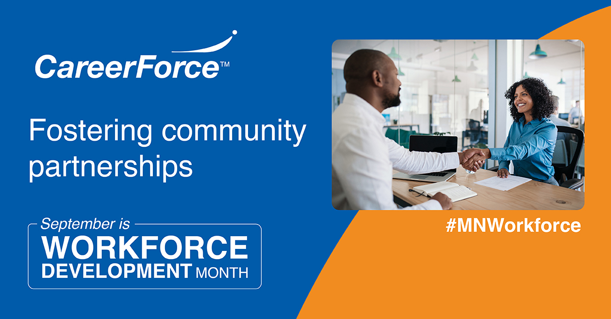 Workforce Development Month graphics for LinkedIn | CareerForce